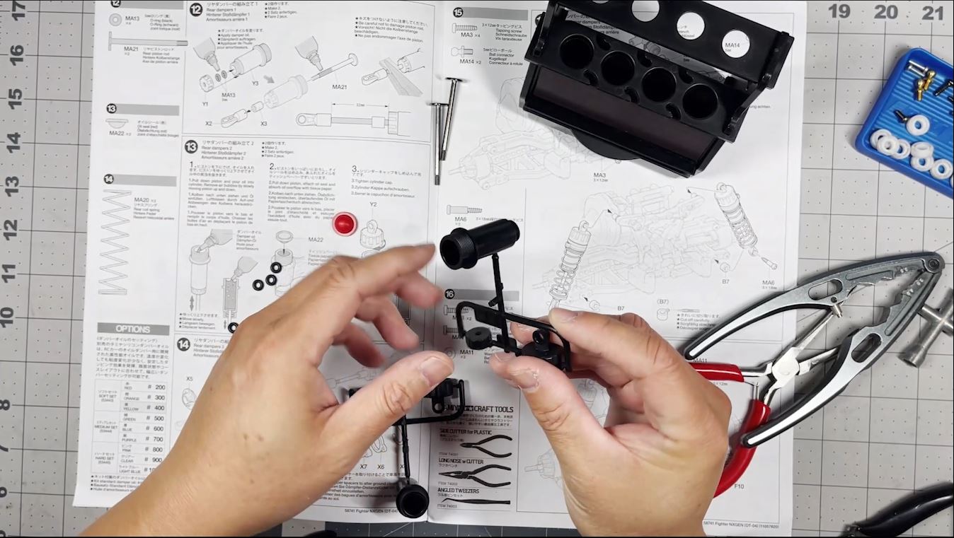 Tamiya DT-04 Fighter NXGEN Rear Damper Assembly Guide (3) – RC's RC Cars